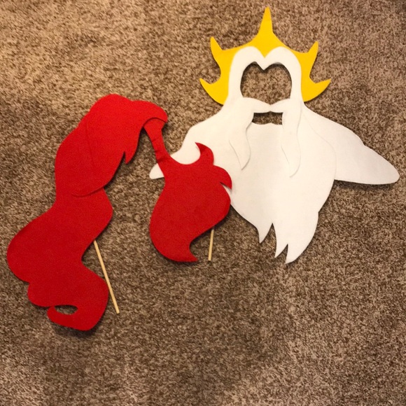Other | Ariel King Triton Photobooth Props | Poshmark